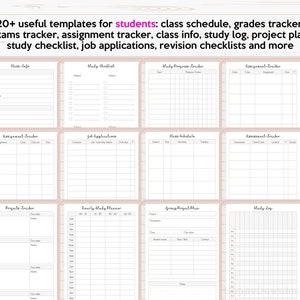 Onenote Student Planner 2025 2026 & Undated, Student Digital Planner ...