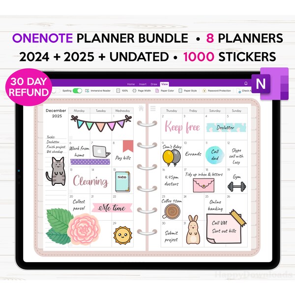 Onenote Templates - Etsy