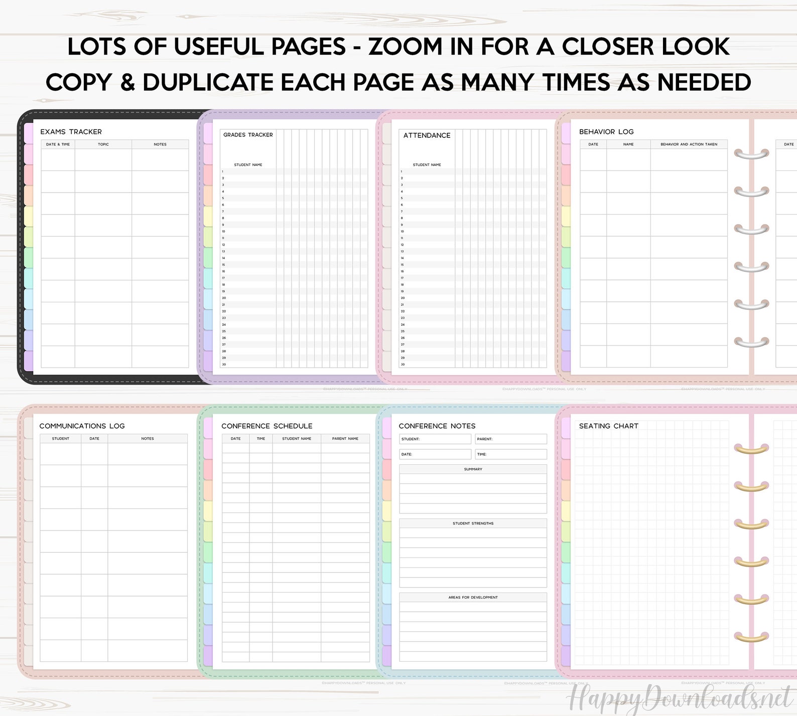 Teacher Digital Planner Teacher Planner Teaching Planner School Planner ...