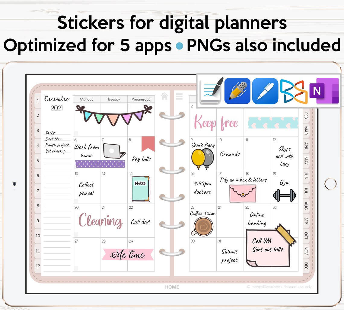 1000 Digital Stickers Pack Pre-cropped Goodnotes Onenote - Etsy
