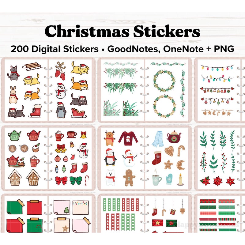 Christmas Stickers - Etsy