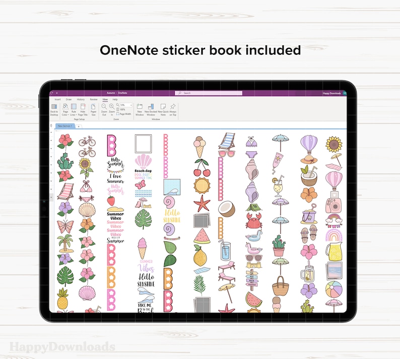 Summer Digital Stickers, Summer Stickers, Seasonal Digital Stickers ...