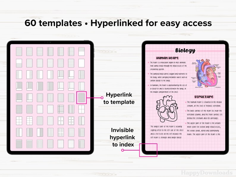 Digital Note Paper Templates Ipad Notetaking Notepaper - Etsy