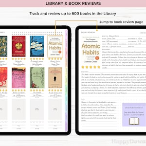 Digital Reading Journal, Digital Reading Planner, Reading Digital ...