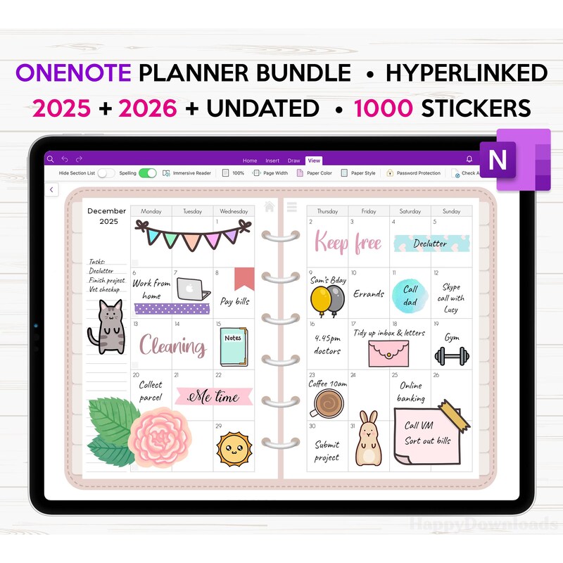 Onenote Templates - Etsy