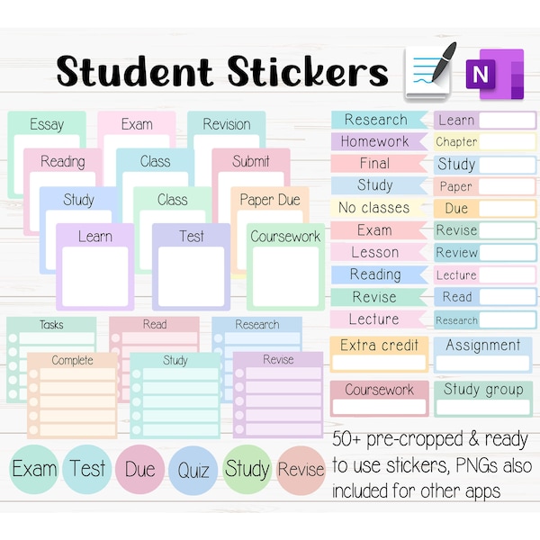 College Planner Stickers - Etsy