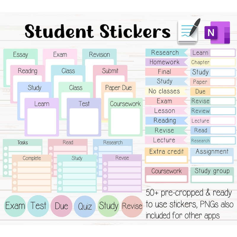 Student Planner Stickers - Etsy