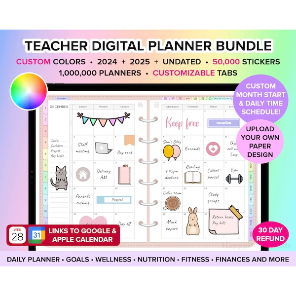 Teacher Planner - Etsy
