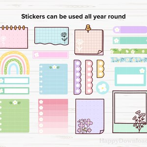 Spring Digital Stickers, Spring Stickers, Seasonal Stickers, Pre ...