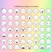 Mood Stickers Digital, Cute Stickers, Daily Mood Trackers, Digital ...