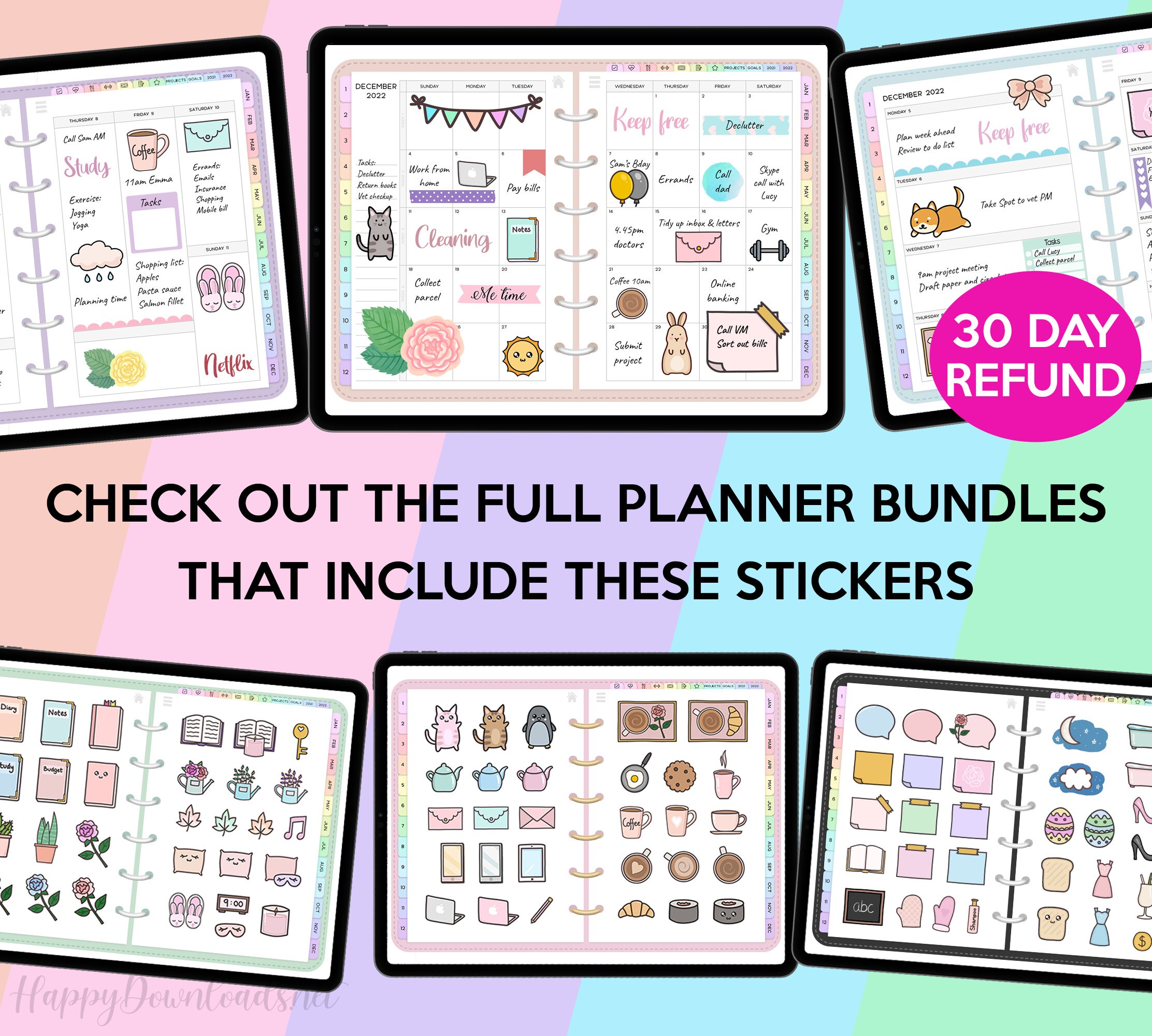 1000 Digital Stickers Pack Pre-cropped Goodnotes Onenote | Etsy