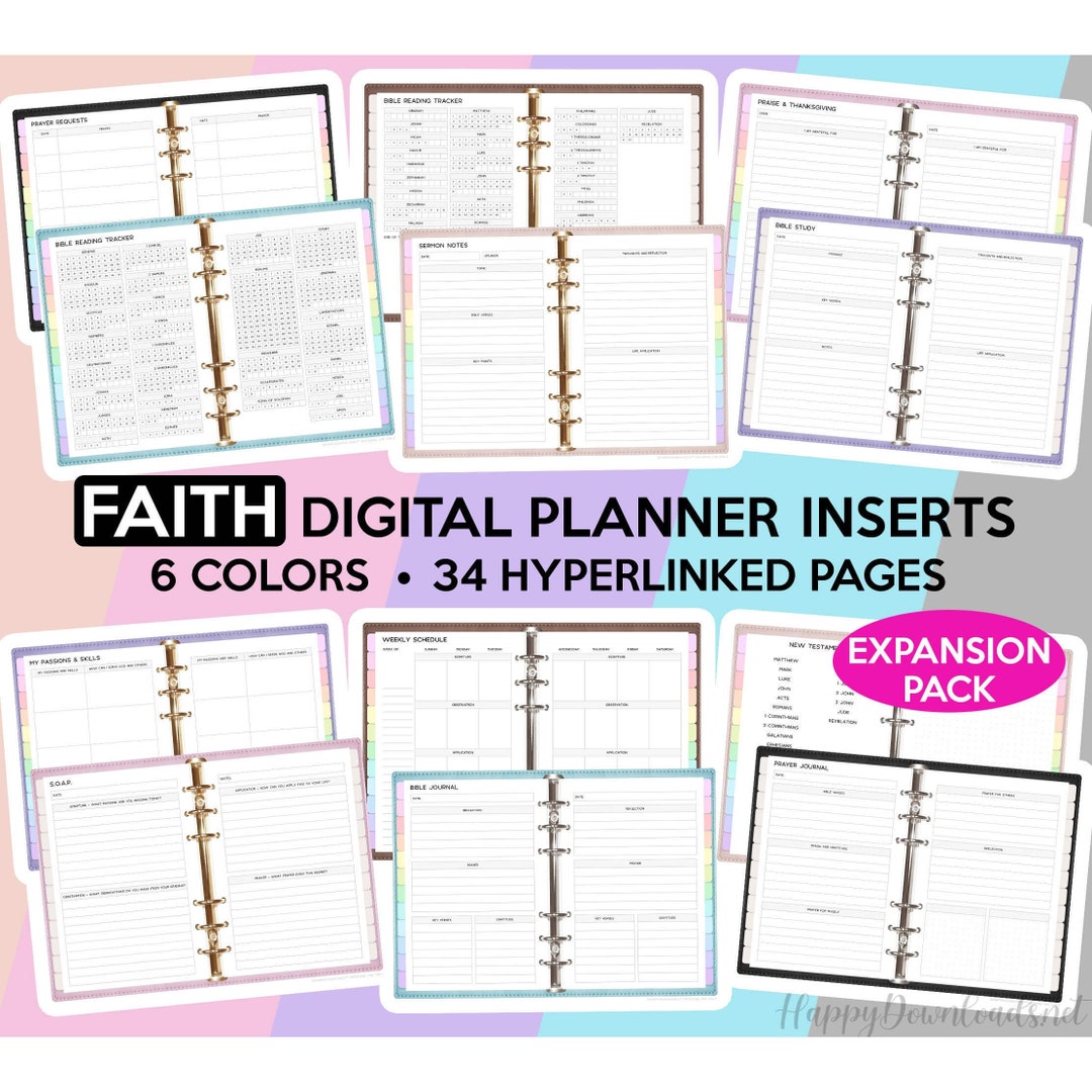 Faith Digital Planner Faith Planner Christian Planner Bible Study ...