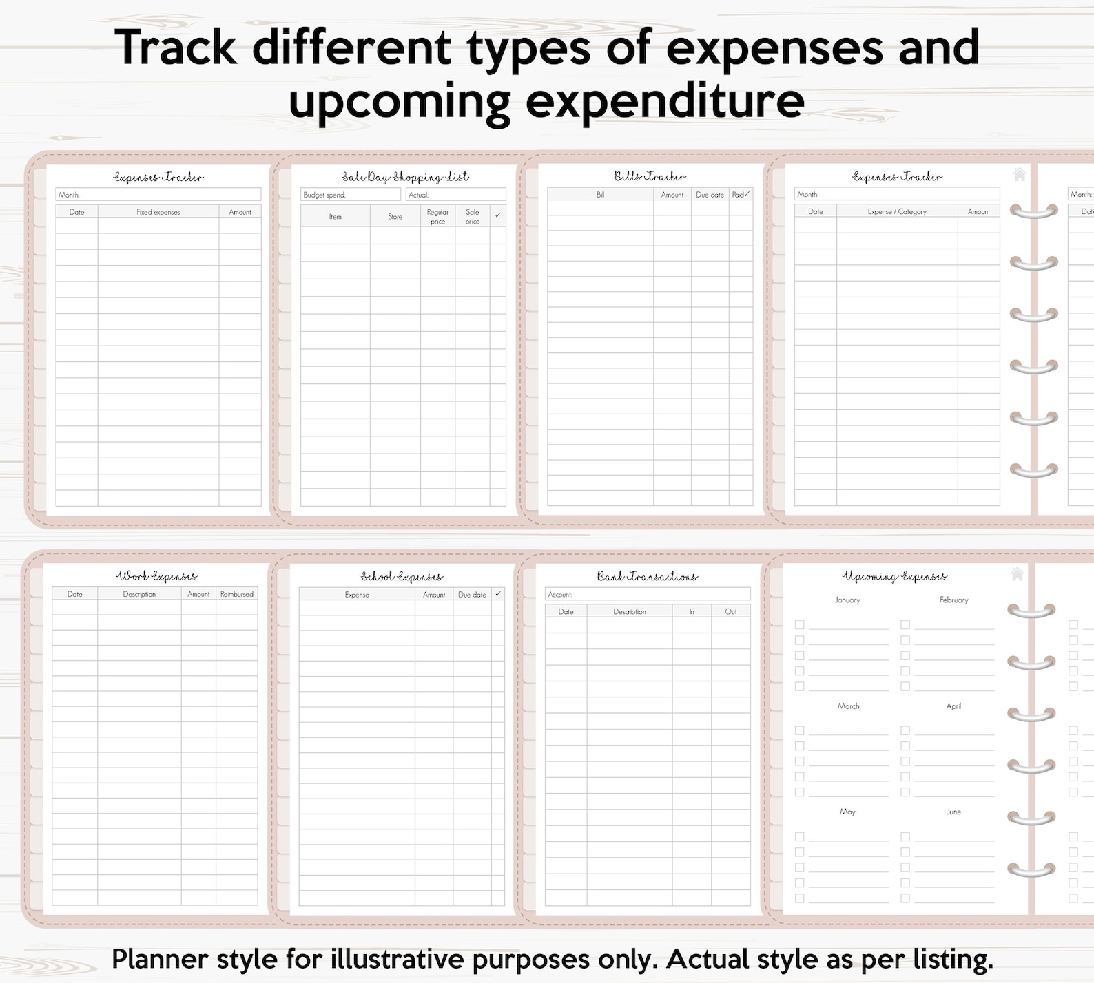 Onenote Digital Planner Templates Finance Template Finance - Etsy
