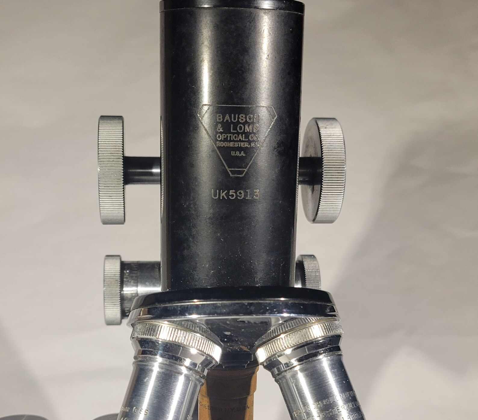 Vintage 1940s Bausch and Lomb Monocular Microscope Authentic Piece of ...