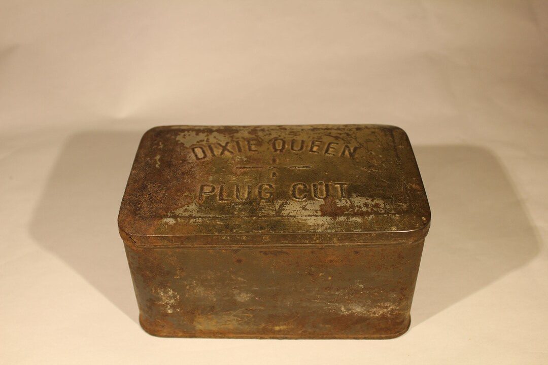 Unadorned Dixie Queen Plug Cut Tobacco Tin - Etsy