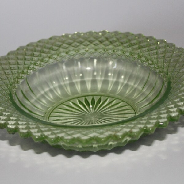 Uranium Glass Candy Dish - Etsy