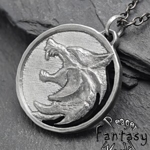 Wolf Amulet,witcher Medallion,wolf Pendant,witcher Pendant,witch ...