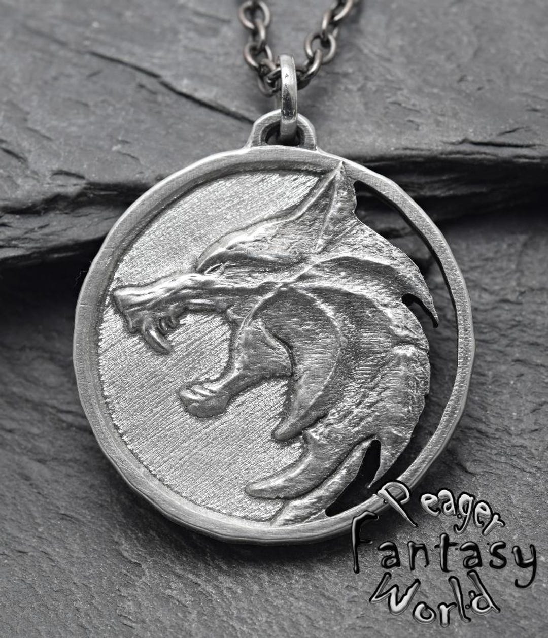 Wolf Amulet,witcher Medallion,wolf Pendant,witcher Pendant,witch ...