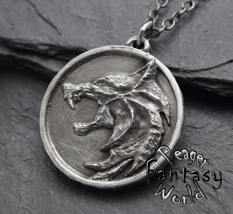 Wolf Amuletwitcher Medallionwolf Pendantwitcher | Etsy