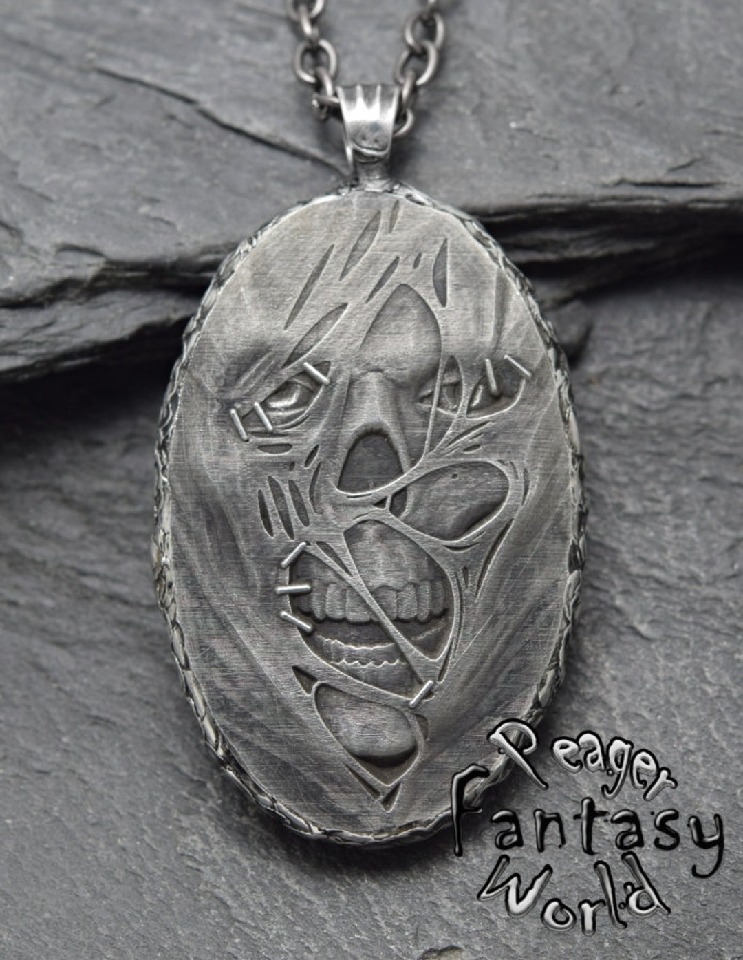 Zombie Pendant,rhyolite Necklace,rainforest Jasper Pendant,rainforest ...