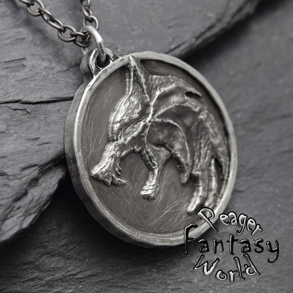 Wolf Amuletwitcher Medallionwolf Pendantwitcher | Etsy