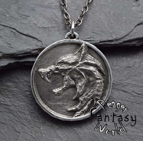 Wolf Amuletwitcher Medallionwolf Pendantwitcher | Etsy