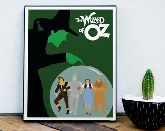 Dorothy Wizard of Oz Poster, Minimalist Movie Poster, Wall Art Decor - Etsy