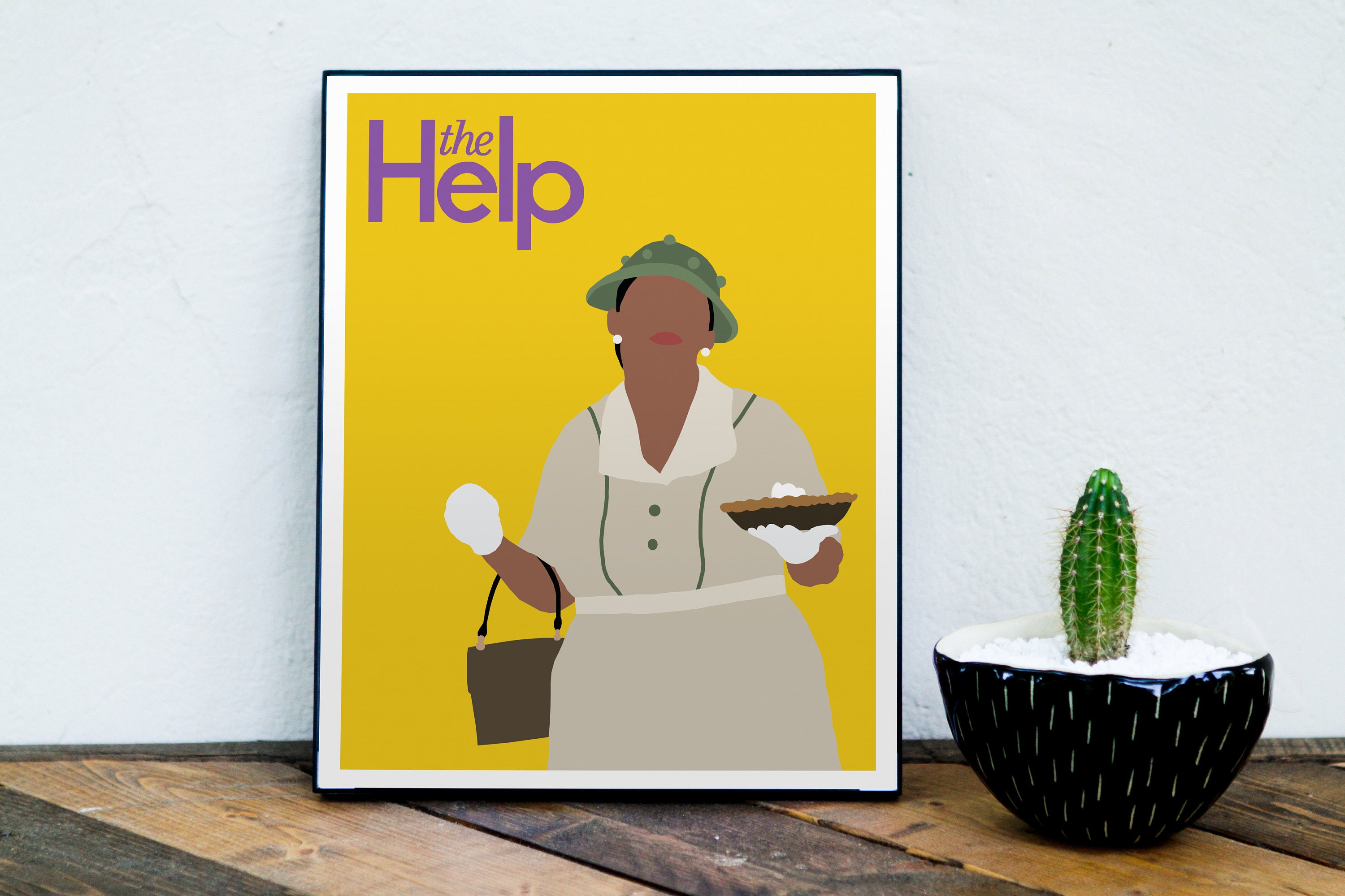 The Help Poster, Octavia Spencer, Viola Davis, Emma Stone, Minimalist ...