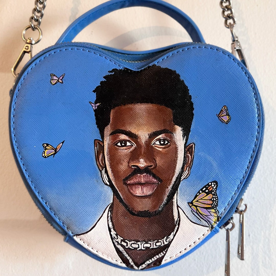 Hand Painted Lil Nas X Heart Purse - Etsy