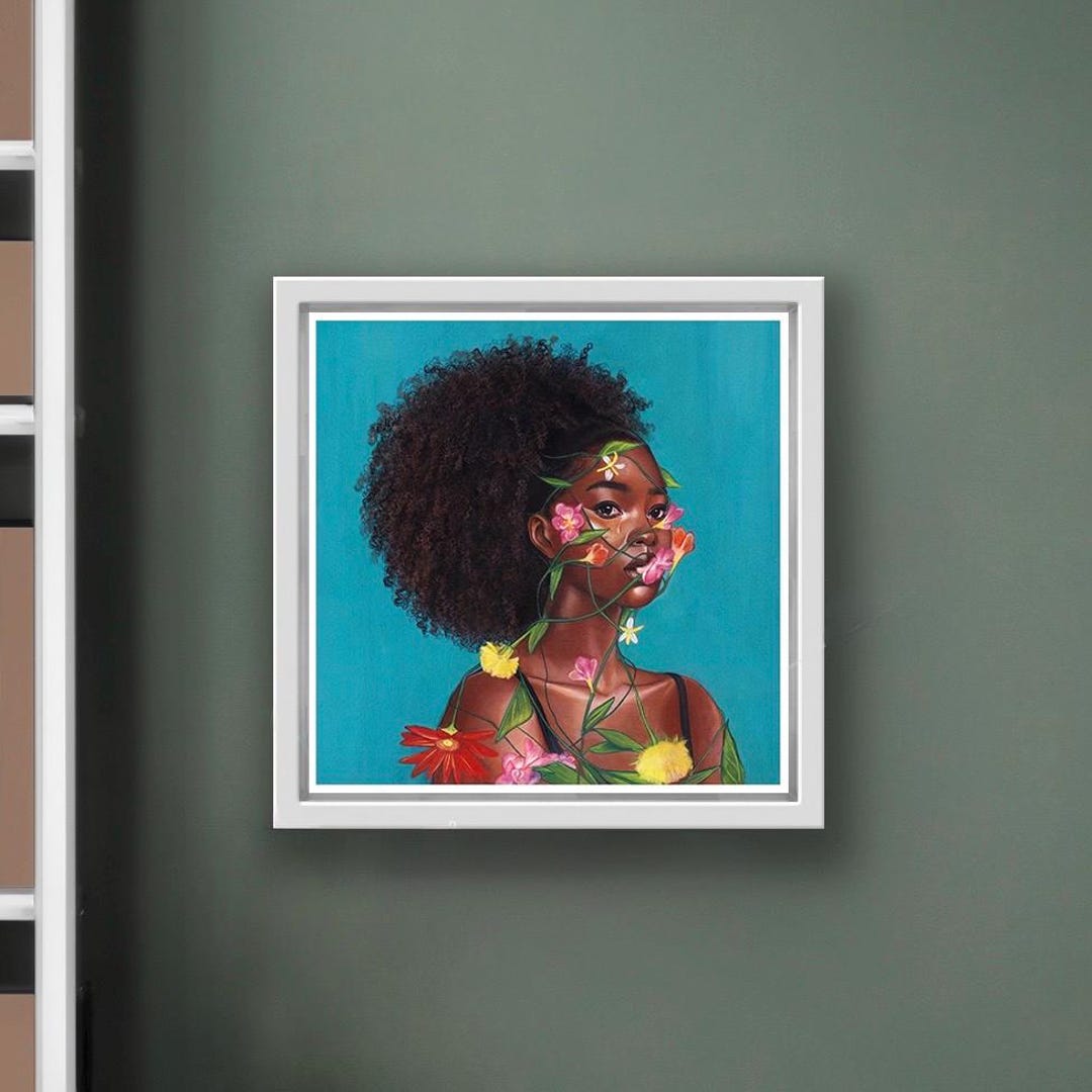 Fro and Flowers II Art Print - Etsy