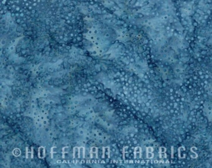 Hoffman Fabrics Dot Denim Blue Batik Fabric 885-65-denim - Etsy