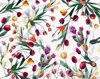 Tulip fabric | Etsy