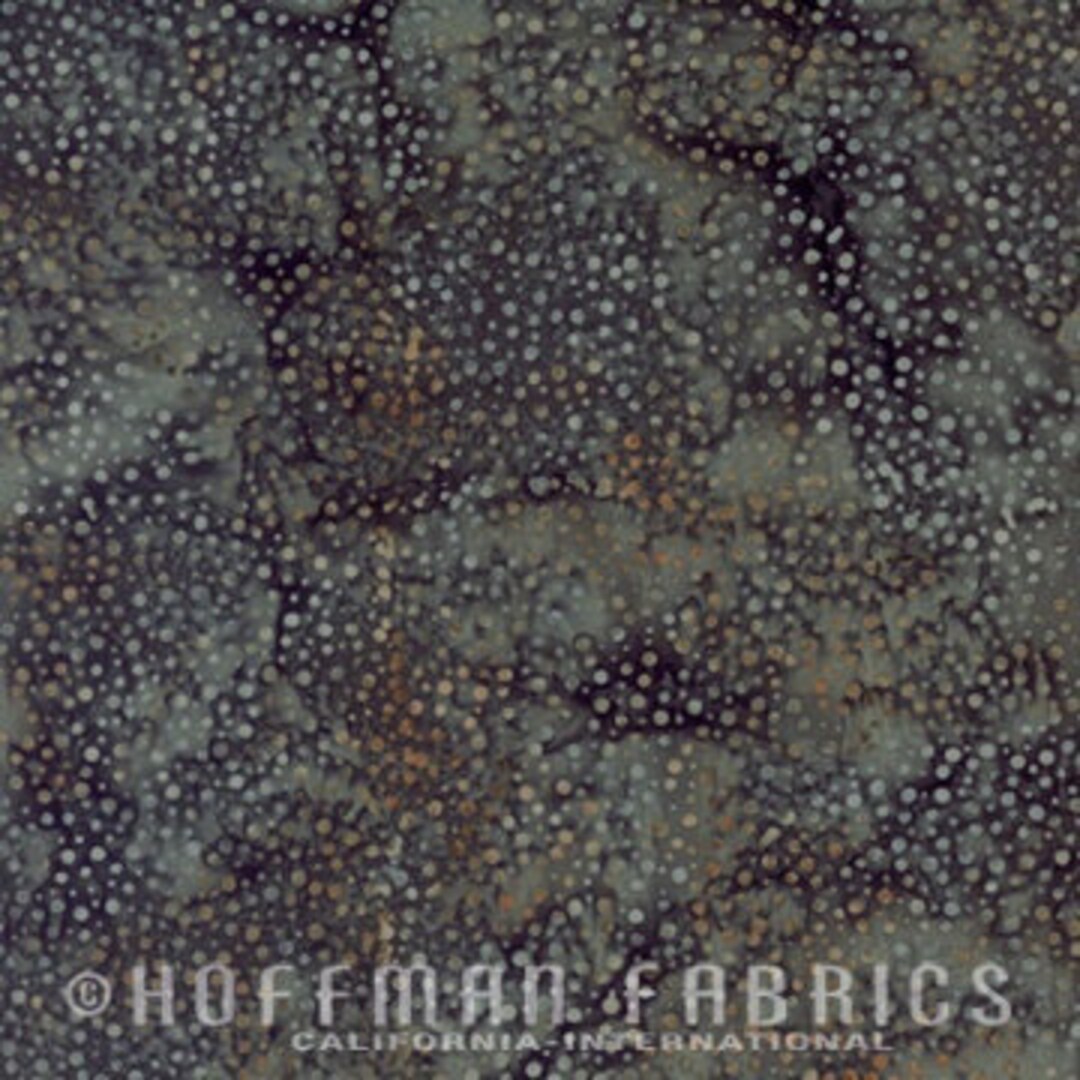Hoffman Fabrics Dot Smoke Grey Batik Fabric 885-173-smoke - Etsy