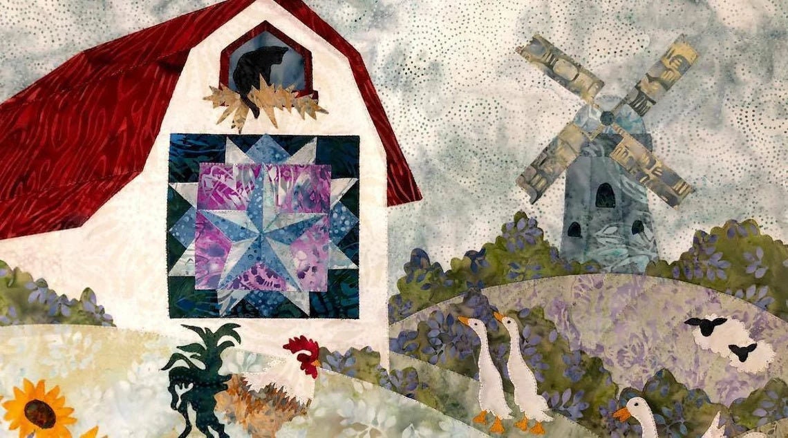 Pine Needles the Gentle Barn Farm Applique Quilt Pattern | Etsy