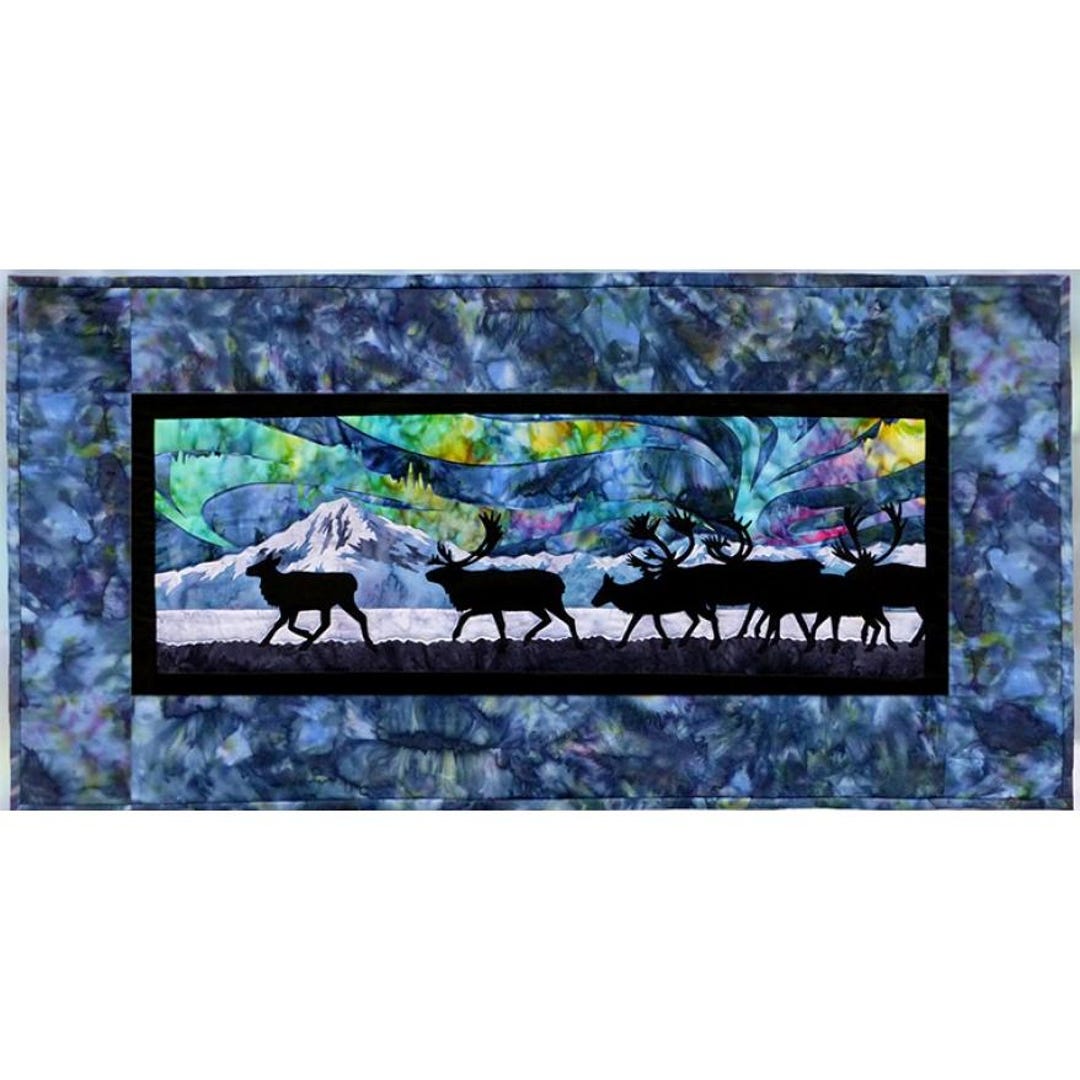 Wildfire Designs Alaska Aurora Nights Across the Flats Applique Quilt ...