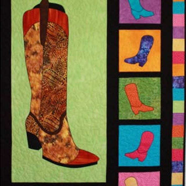 Boot Quilt Pattern - Etsy