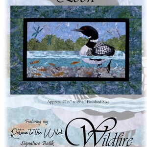Wildfire Designs Alaska Return to the Wild Loon Laser Cut Applique ...
