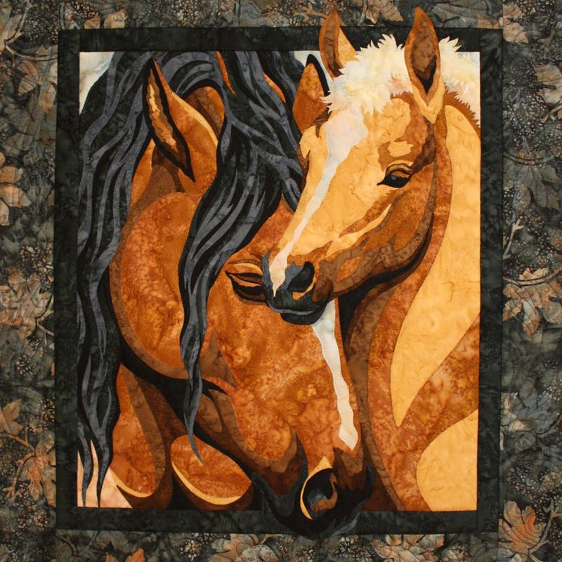 Horse Pattern Quilt - Etsy