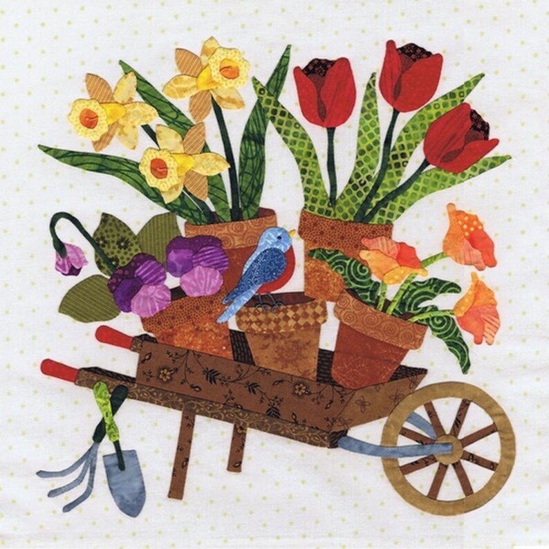 P3 Designs Baltimore Spring Floral Applique Quilt Pattern Set - Etsy