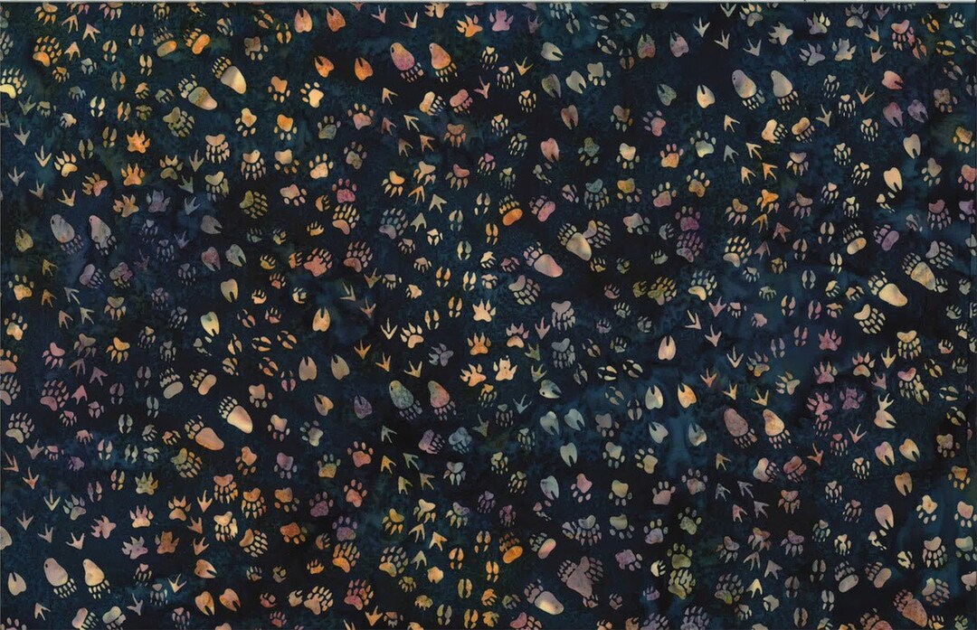Hoffman Fabrics Pacific Wildlife Animal Tracks Batik Fabric S2350-133 ...