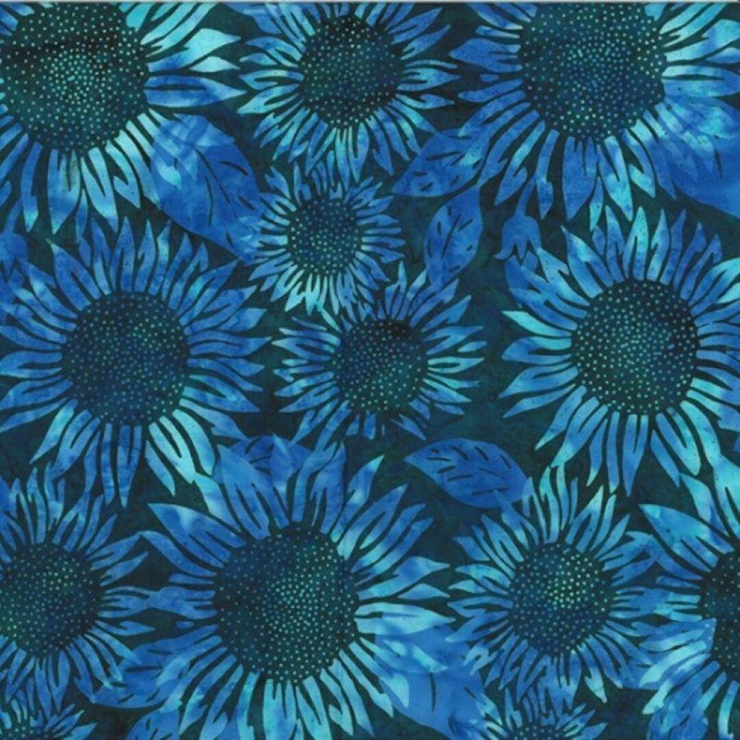 Hoffman Fabrics Riveria Sunflower Batik Fabric V2546-559-riveria - Etsy