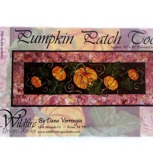 Wildfire Designs Alaska Pumpkin Patch Too Table Runner Applique Quilt ...