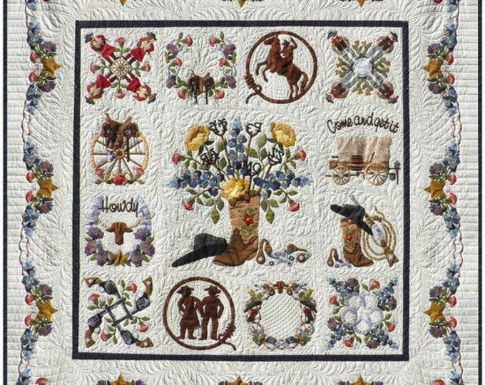 P3 Designs Happy Trails Western Applique Quilt Pattern Set - Etsy