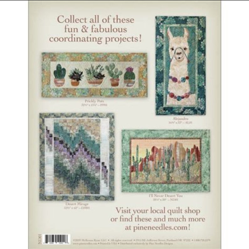 Pine Needles Prickly Pots Traditional Applique Quilt Kit PP01 - Etsy