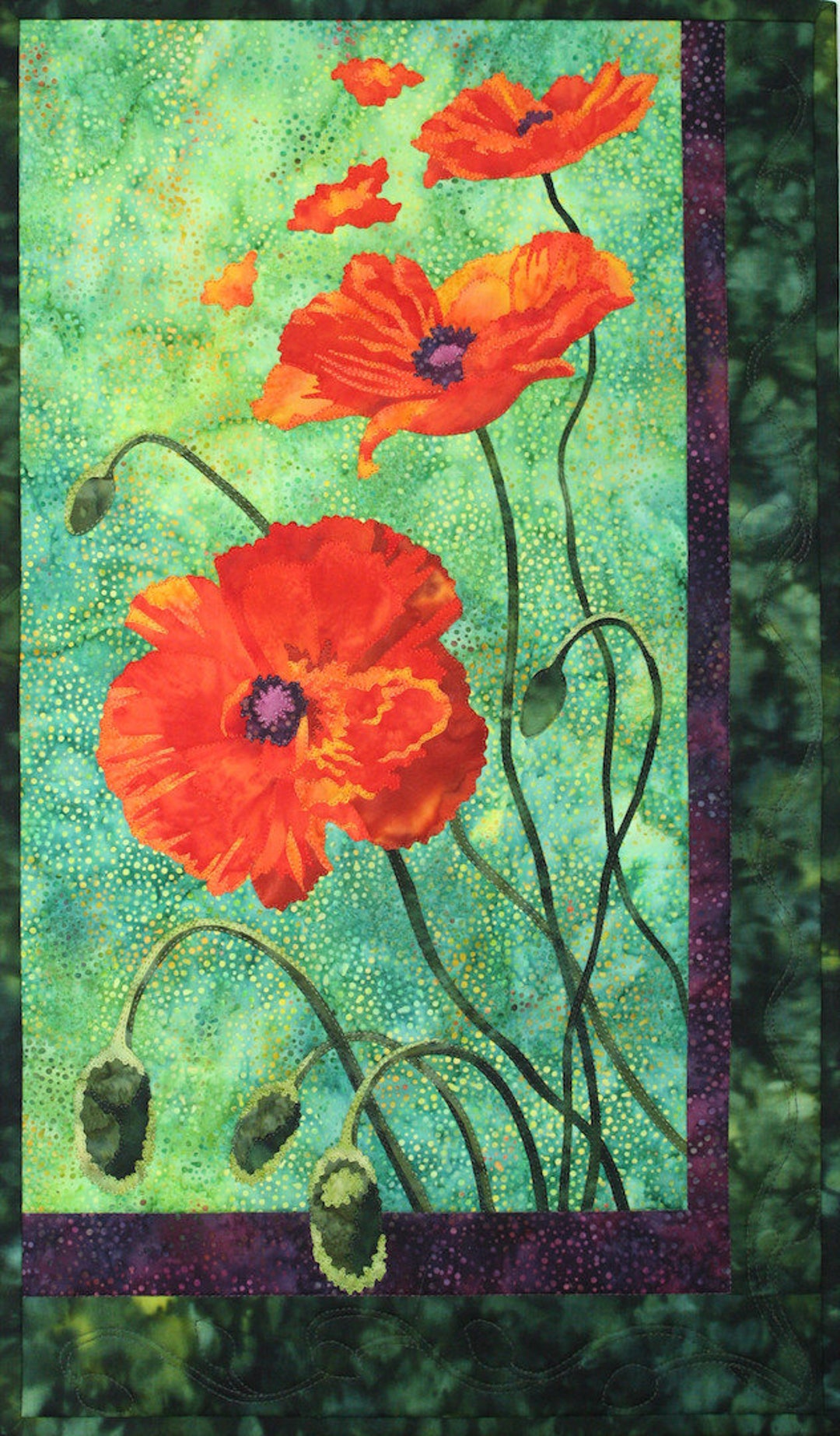 Toni Whitney Design Poppies Flower Applique Quilt Pattern - Etsy
