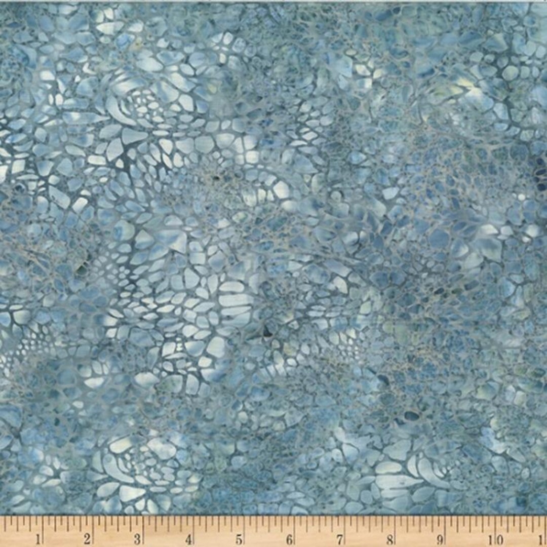 Hoffman Fabrics Mckenna Ryan Seafoam Turtle Jellyfish Batik Fabric ...