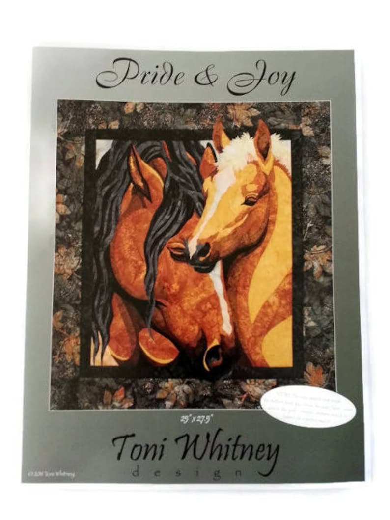Toni Whitney Design Pride and Joy Horse Applique Quilt Pattern - Etsy