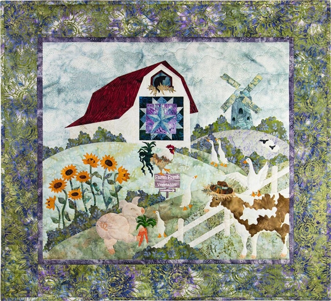 Pine Needles the Gentle Barn Farm Applique Quilt Pattern - Etsy