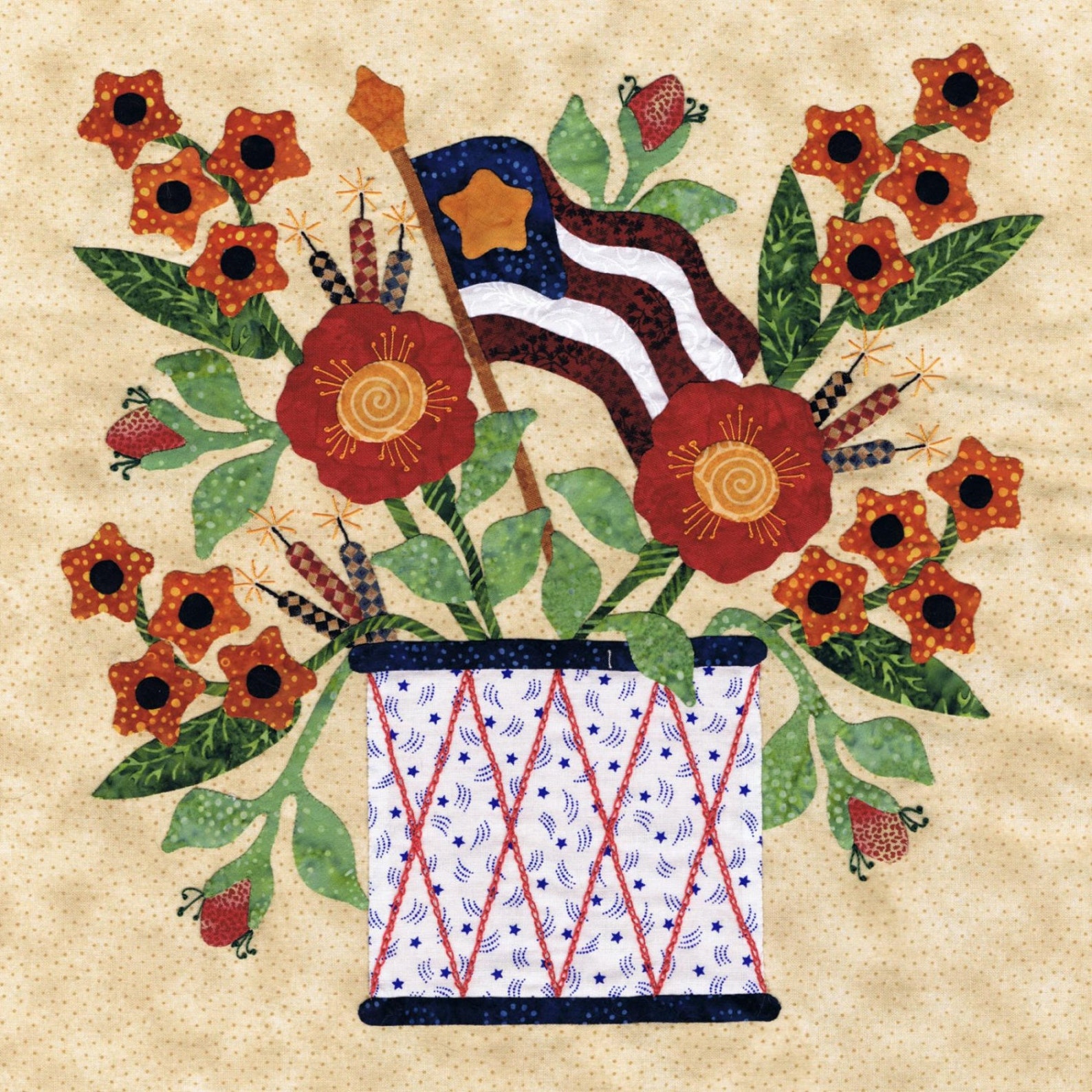 P3 Designs Baltimore Liberty Patriotic Applique Quilt Pattern - Etsy