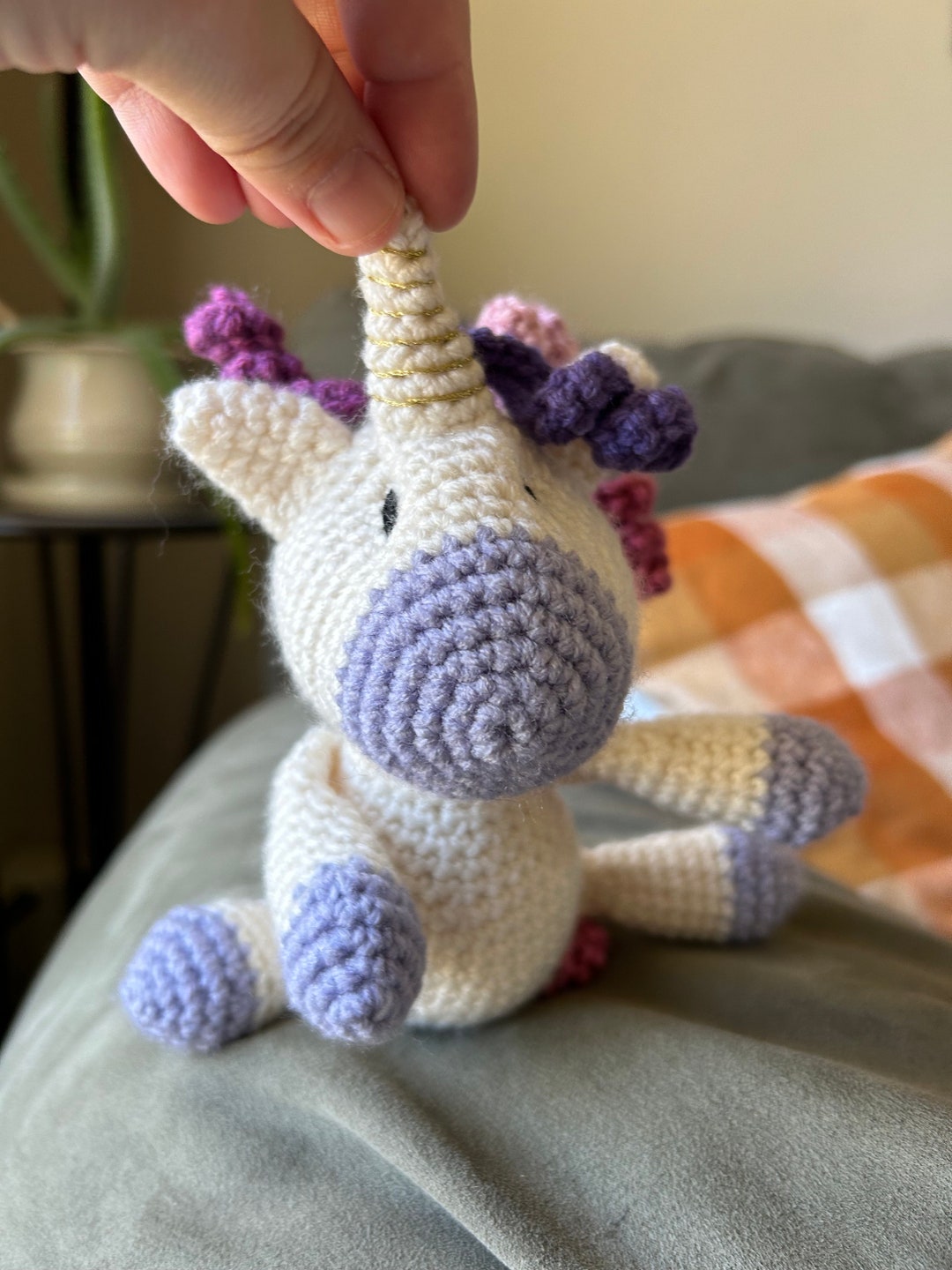 Z404 Yana the Unicorn Stuffed Crochet Amigurumi - Etsy